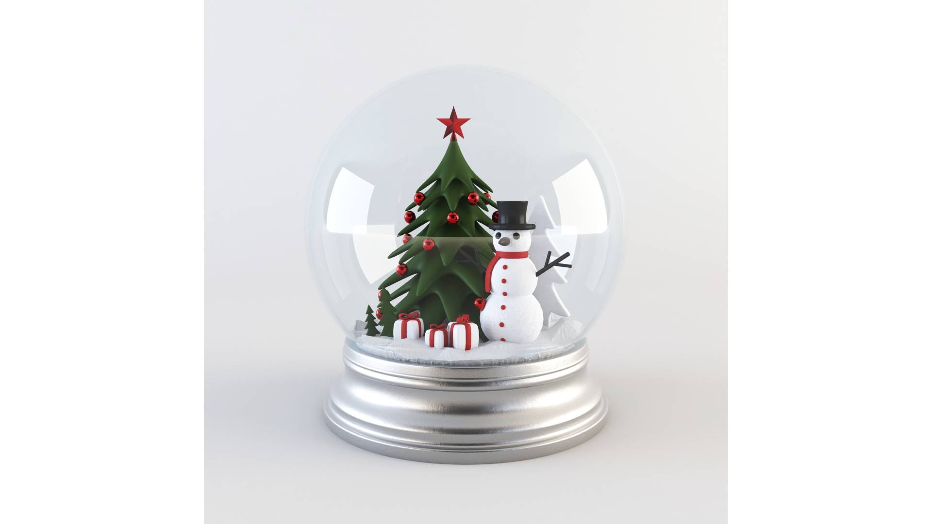 Snow Globe 3D - TurboSquid 1995644