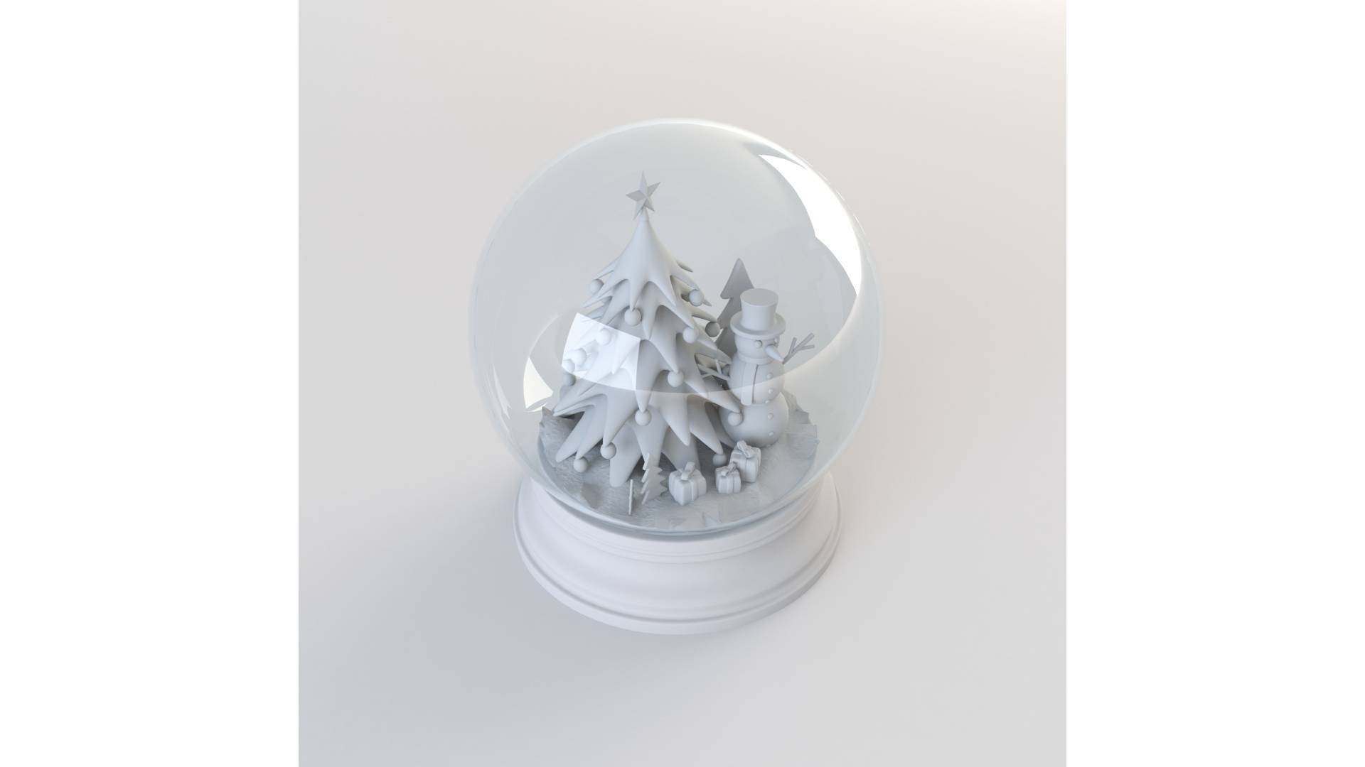Snow Globe 3D - TurboSquid 1995644