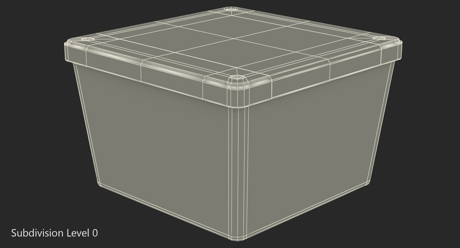 Cotton Sticks Square Box 3D - TurboSquid 1414084
