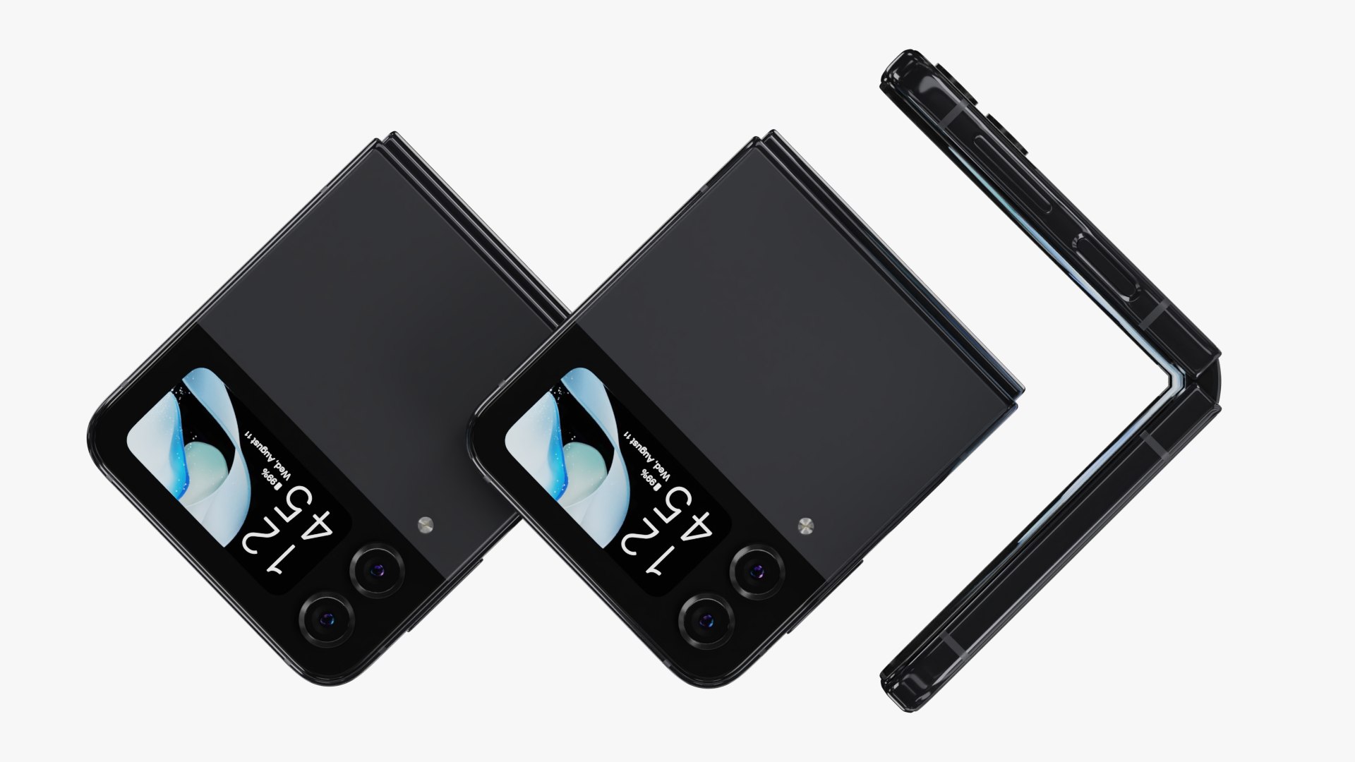 3D Samsung Galaxy Z Flip 4 Graphite Rigged Model - TurboSquid 1952722