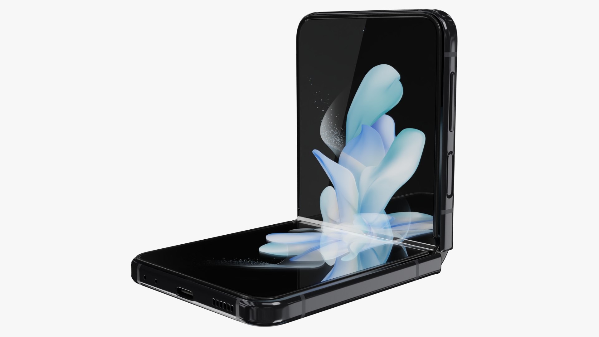 3D Samsung Galaxy Z Flip 4 Graphite Rigged Model - TurboSquid 1952722