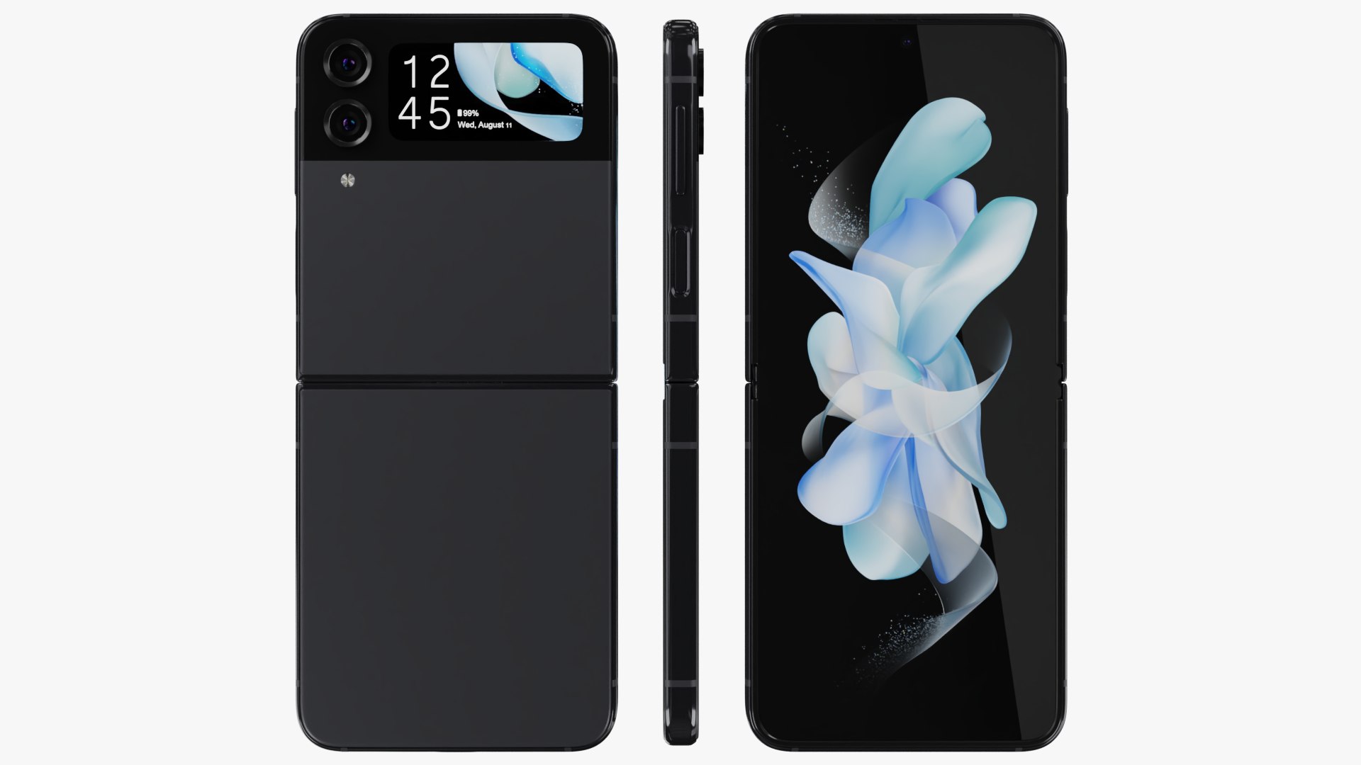 3D Samsung Galaxy Z Flip 4 Graphite Rigged Model - TurboSquid 1952722