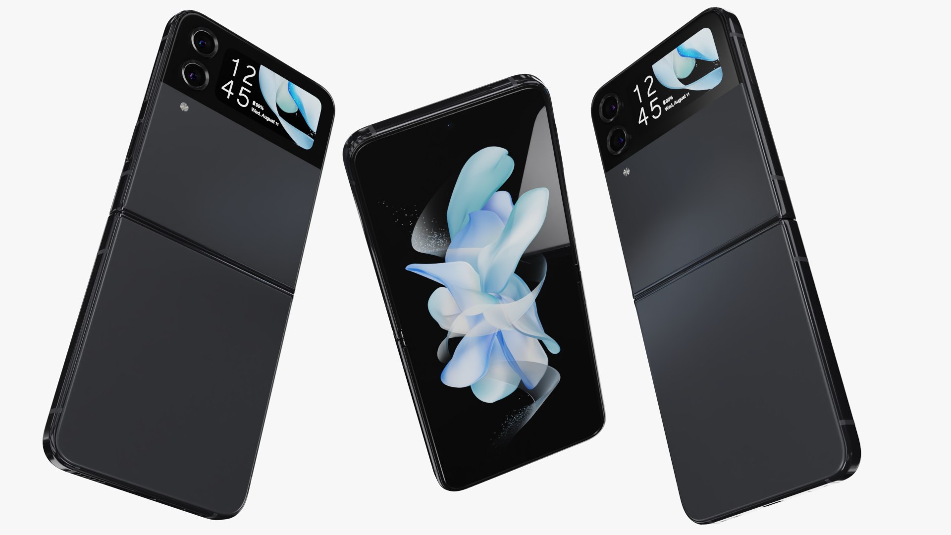 3D Samsung Galaxy Z Flip 4 Graphite Rigged Model - TurboSquid 1952722