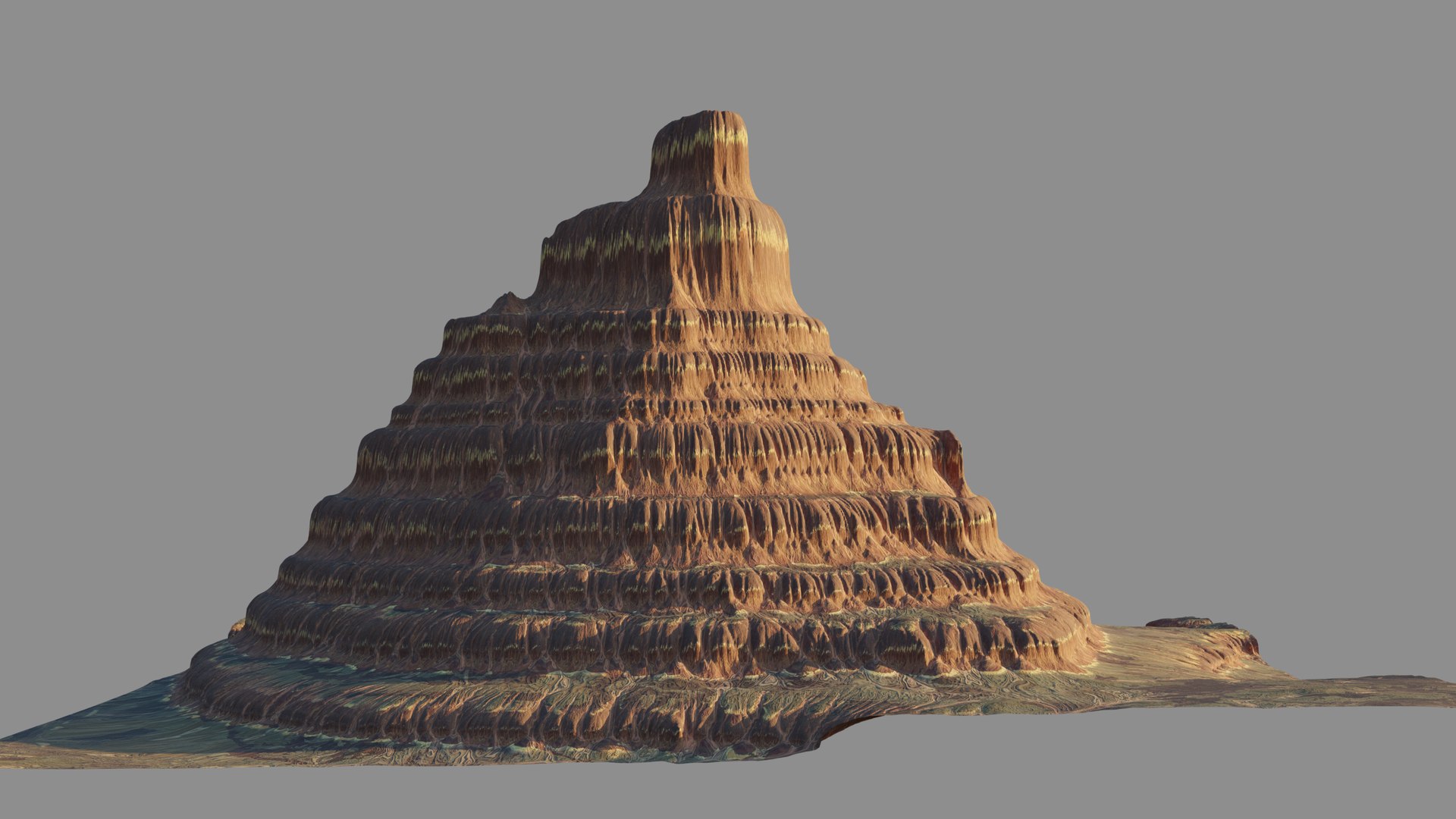 3D 8K Detailed Cliff Landscape - TurboSquid 1809189