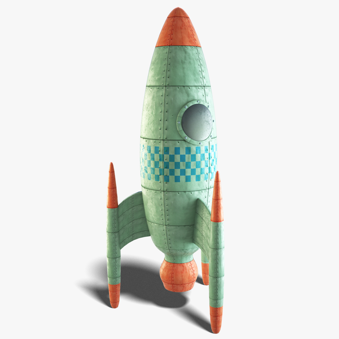 rocket retro 3d max