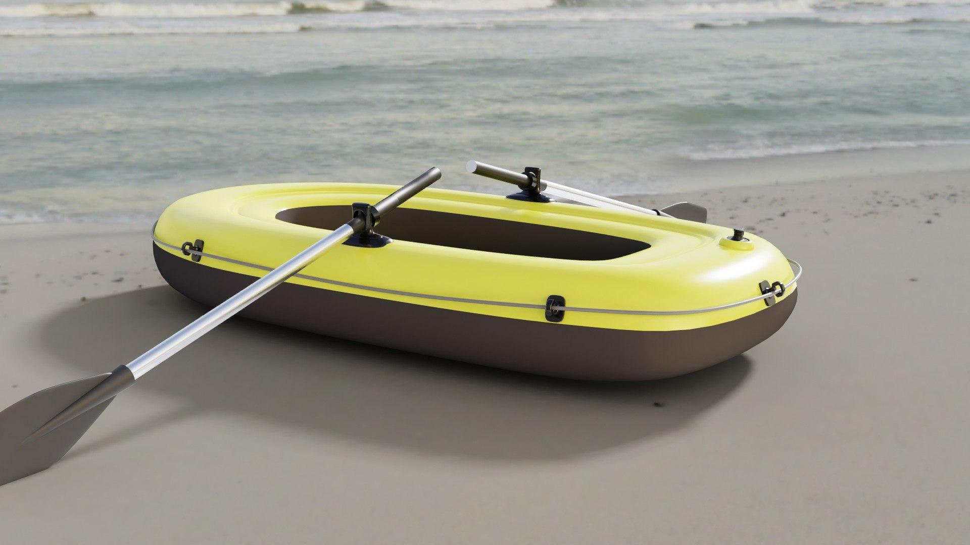 Rubber Boat 01 Model - TurboSquid 1720304