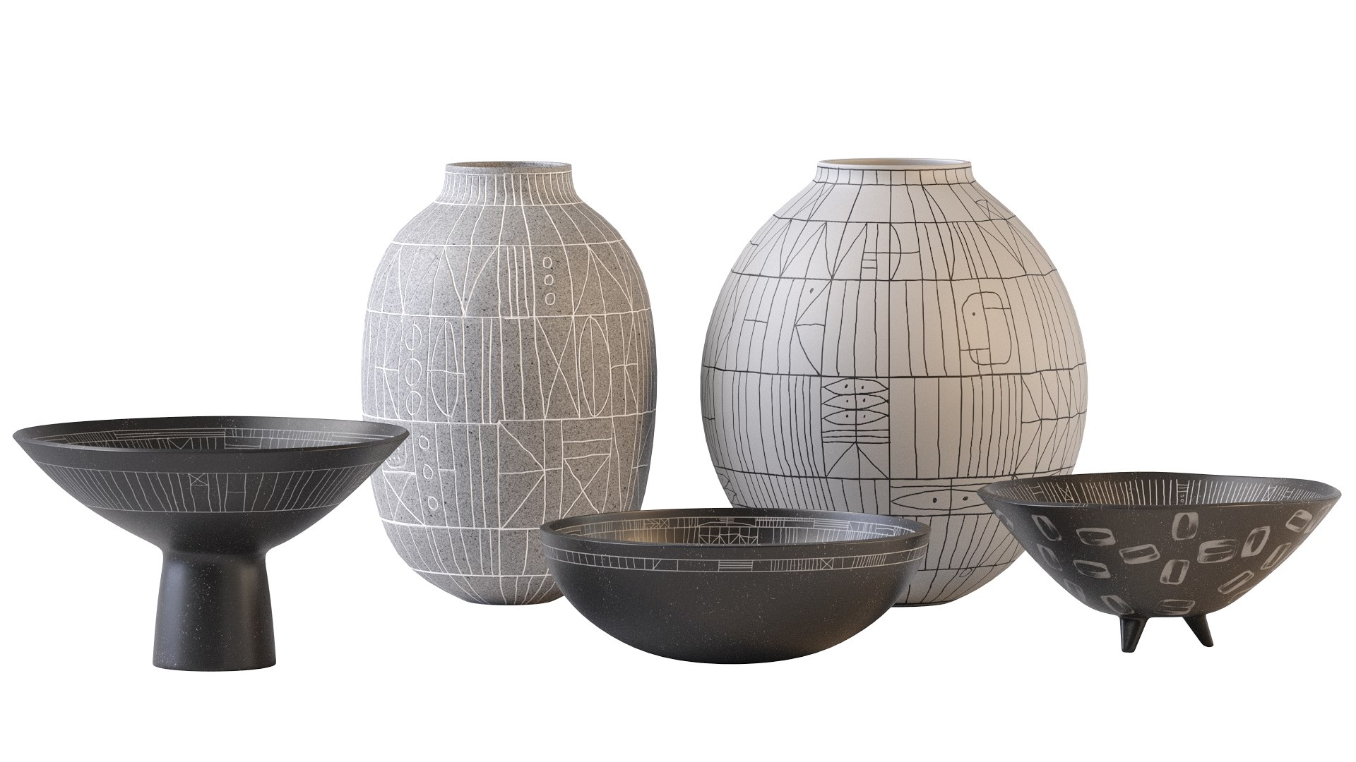 3D Model Scribe Series Bowls - TurboSquid 1900201