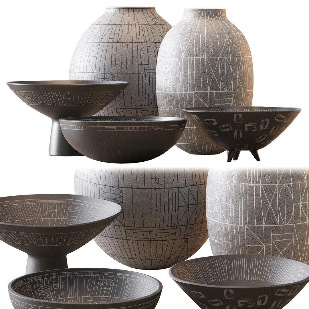 3D Model Scribe Series Bowls - TurboSquid 1900201