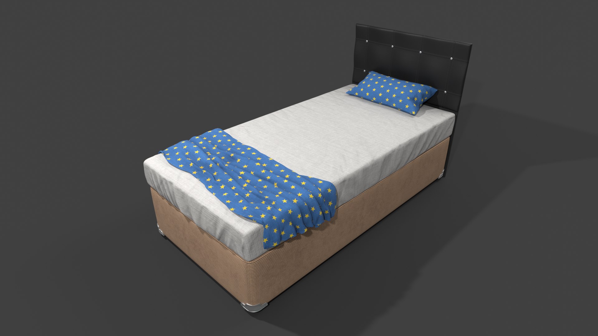 3D Single Bed - TurboSquid 2234075