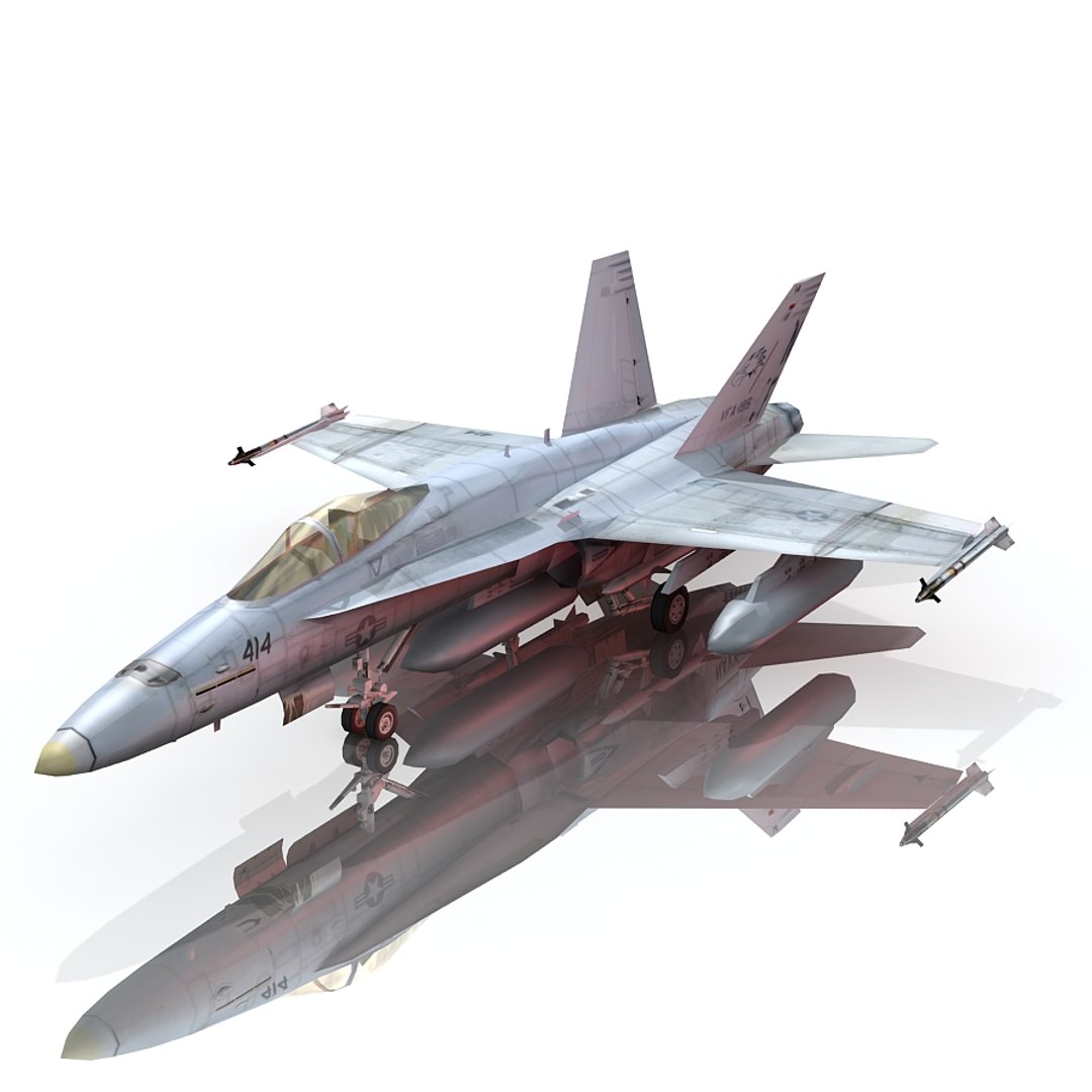 3d Model Of F18 Hornet