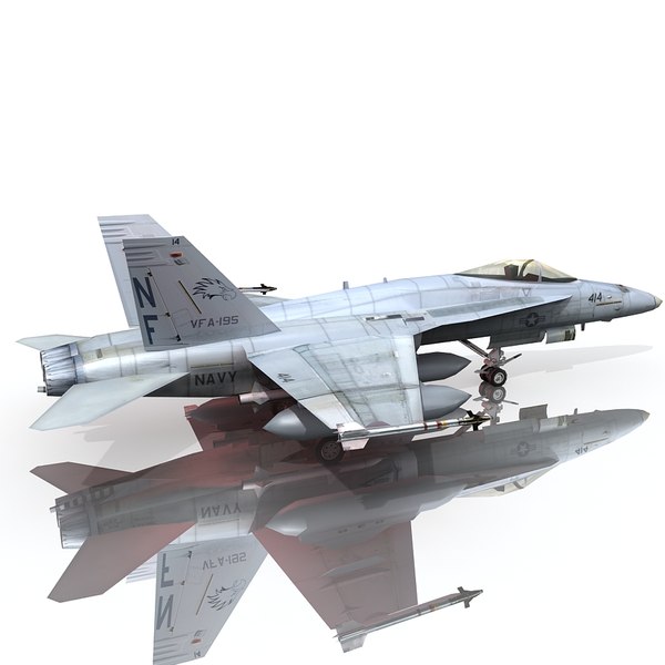 3d model of f18 hornet