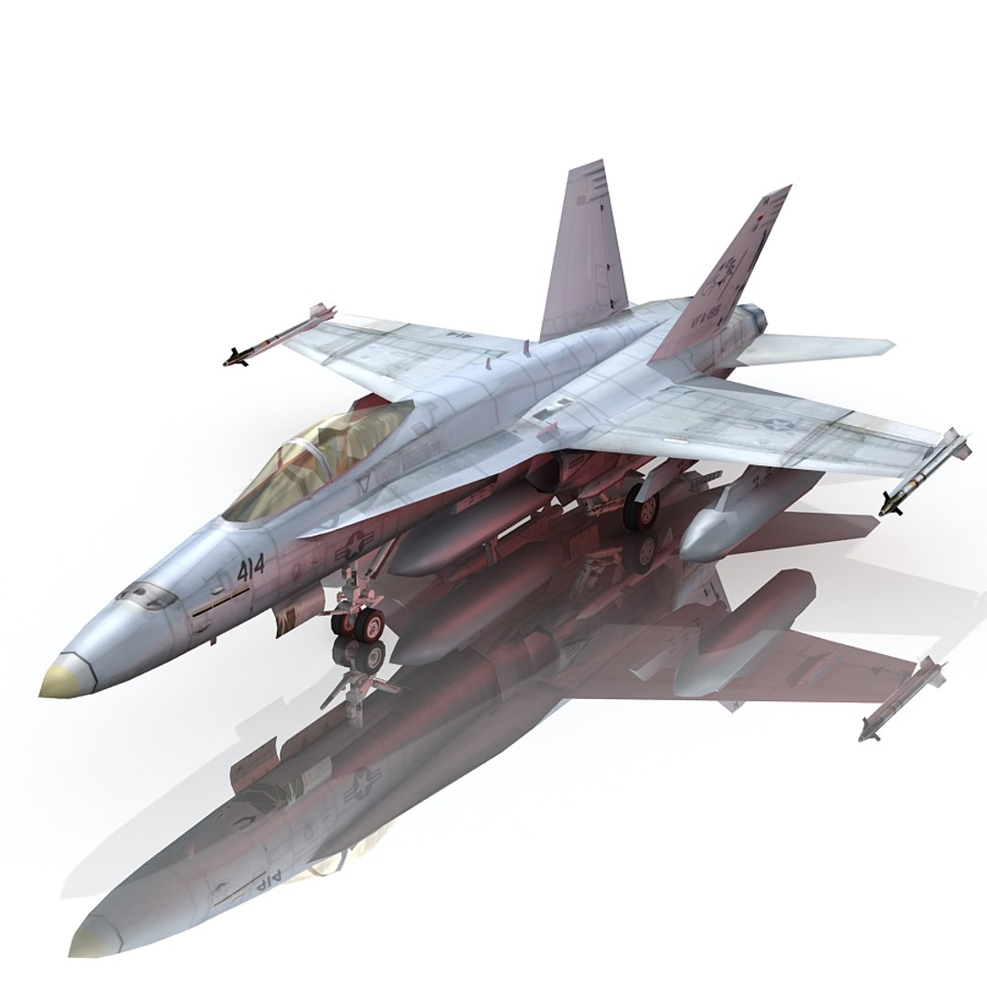 3d Model Of F18 Hornet