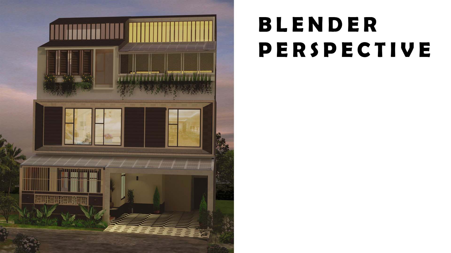 4 STORY MODERN HOUSE 1 EXTERIOR PBR LOW POLY 3D - TurboSquid 2105333