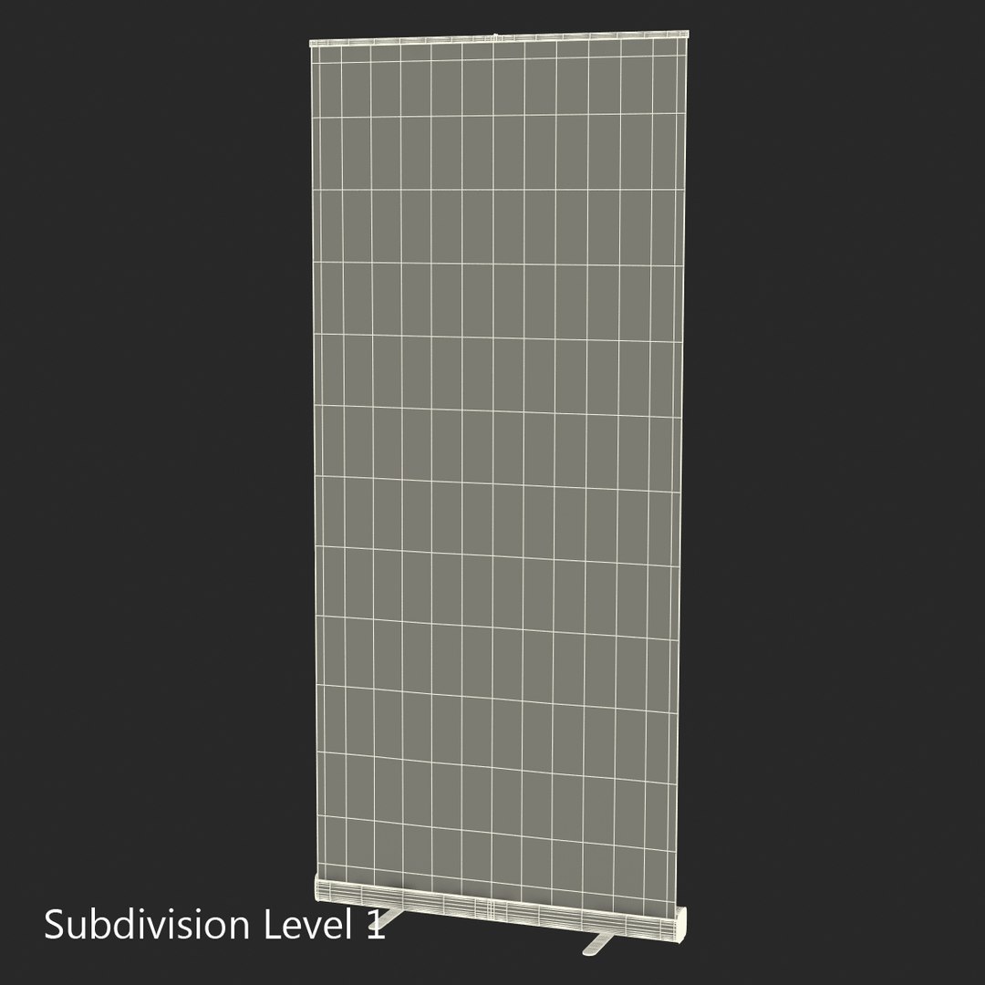 3d banner stand 2 model