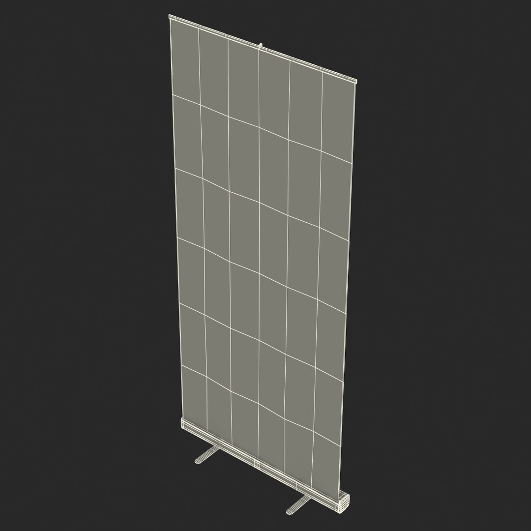 3d banner stand 2 model
