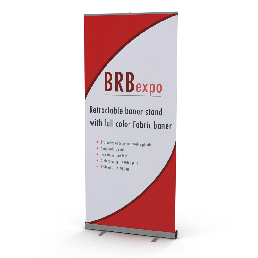 3d Banner Stand 2 Model