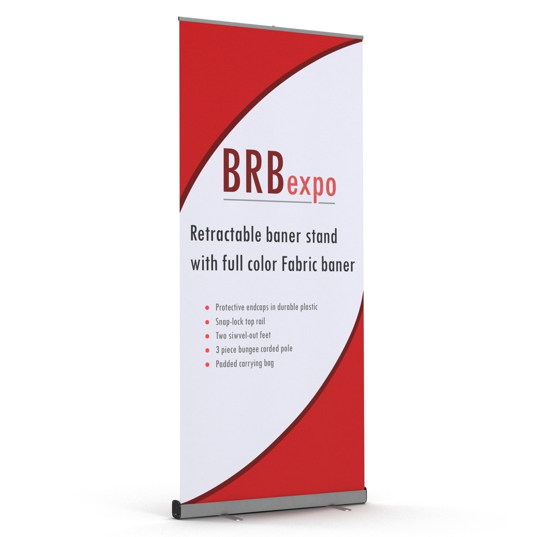 3d Banner Stand 2 Model
