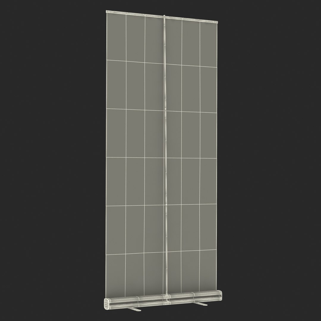3d banner stand 2 model