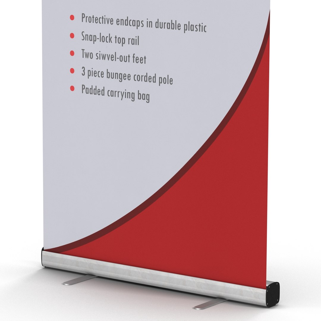3d Banner Stand 2 Model