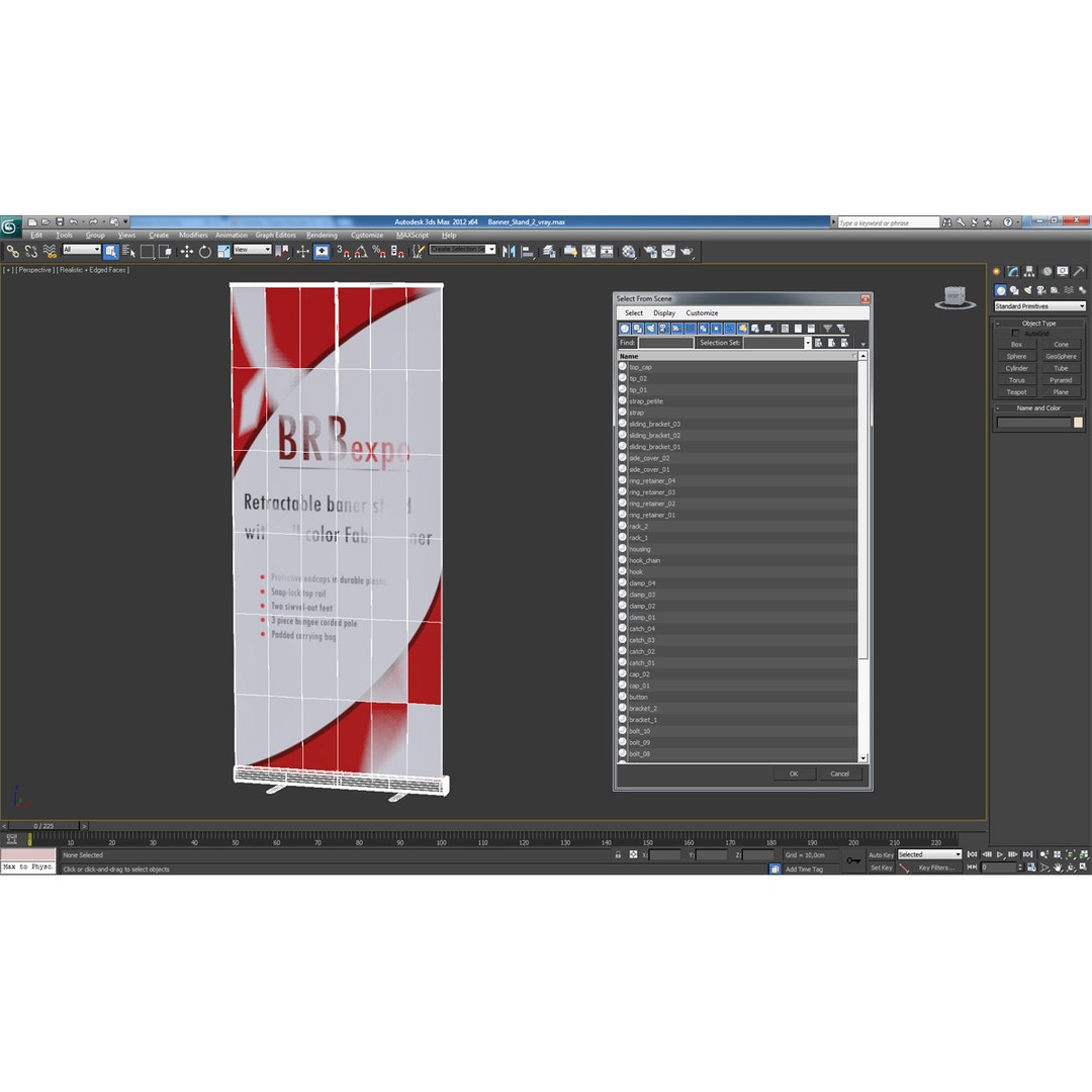 3d banner stand 2 model