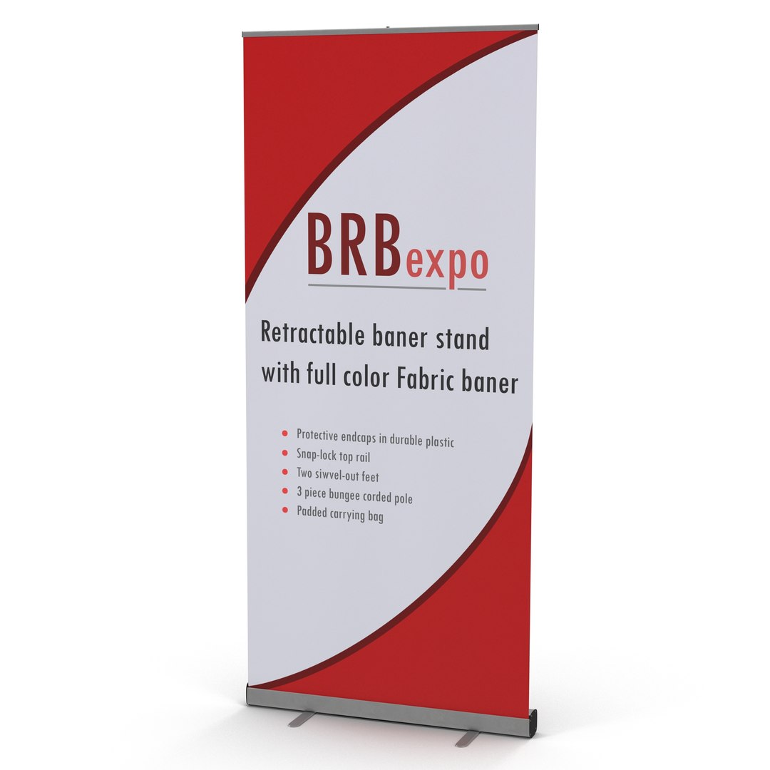 3d banner stand 2 model