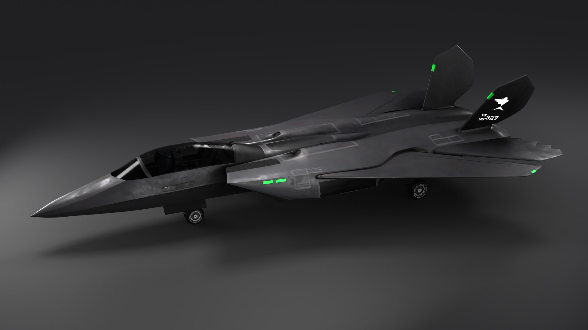 3D FAS-36 Vampire Next Generation Stealth Jet Model - TurboSquid 1853709