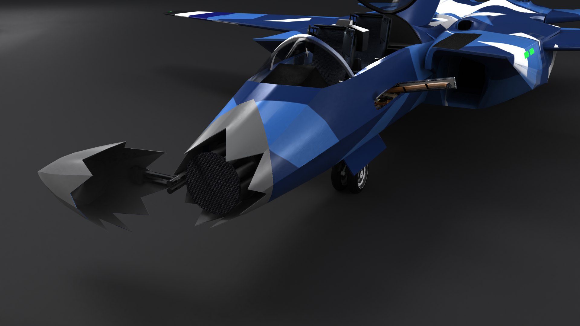 3D FAS-36 Vampire Next Generation Stealth Jet Model - TurboSquid 1853709