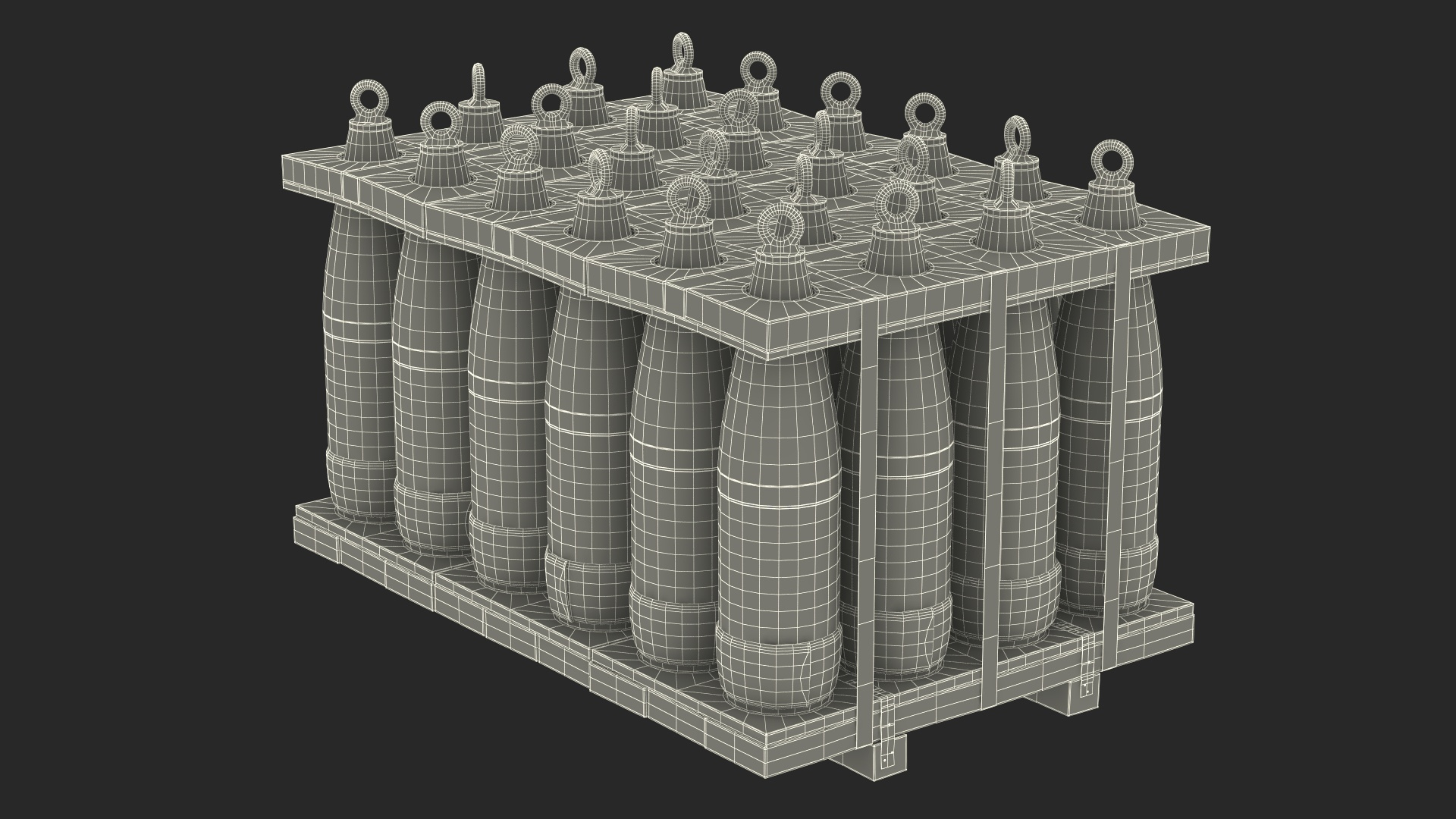 Military Mortar Shells 155mm In Two Sided Pallet 3D Model - TurboSquid ...