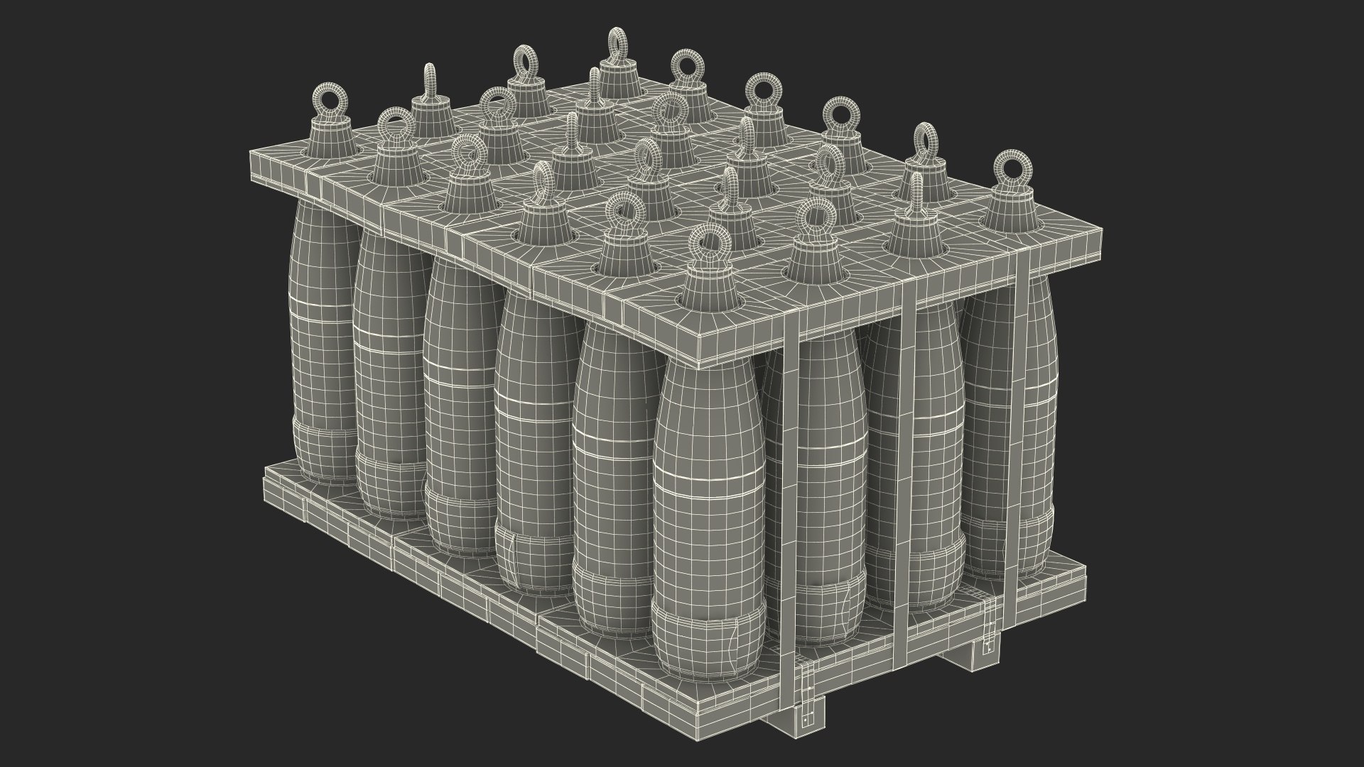 Military Mortar Shells 155mm In Two Sided Pallet 3D Model - TurboSquid ...