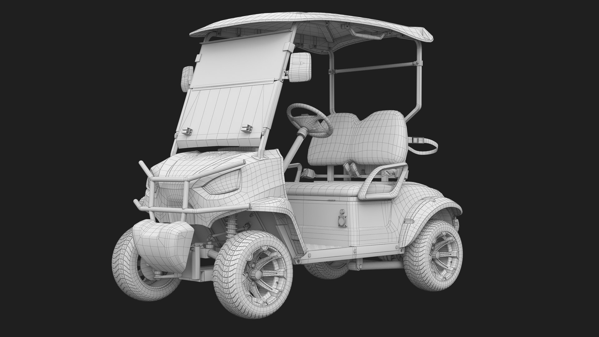 3D Golf Cars Set - TurboSquid 2380221