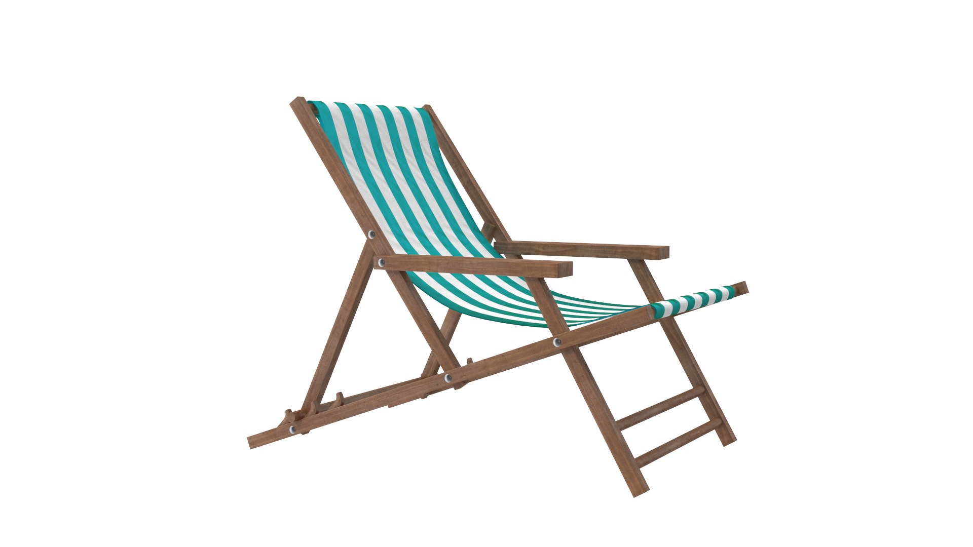3D Beach Chair Model - TurboSquid 2412341