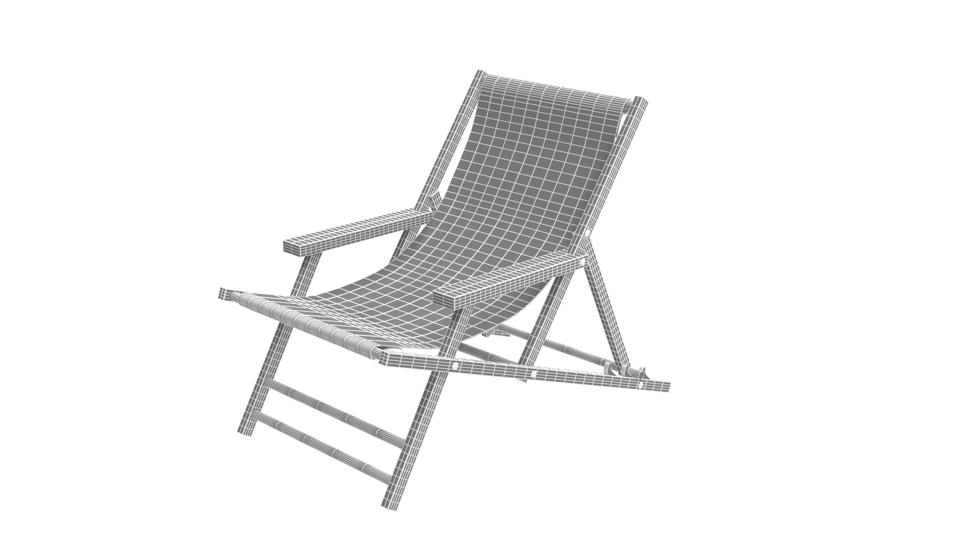 3D Beach Chair Model - TurboSquid 2412341