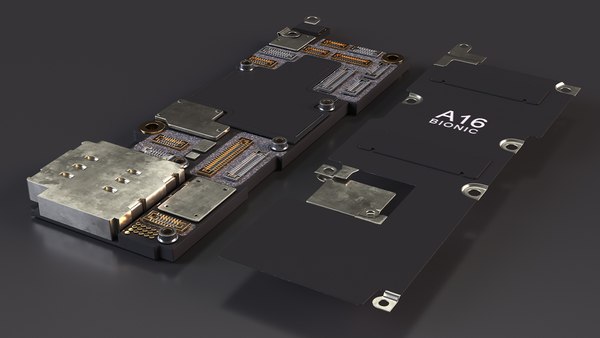 modelo 3d Placa base iPhone 14 Pro - TurboSquid 2089564