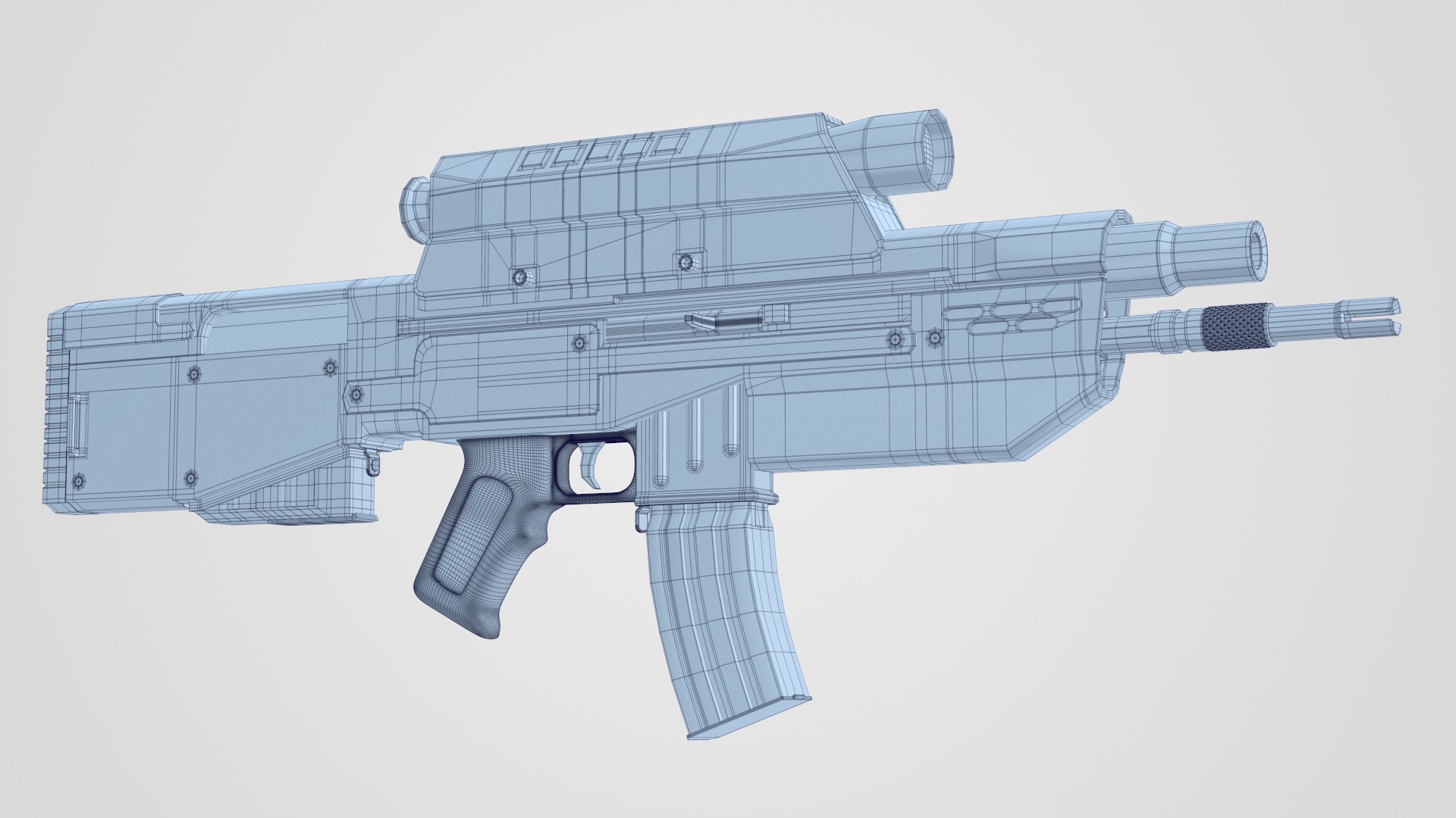 3d Prototype Rifle Model