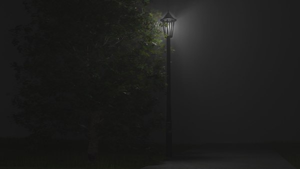 3D model night tree fog - TurboSquid 1484528