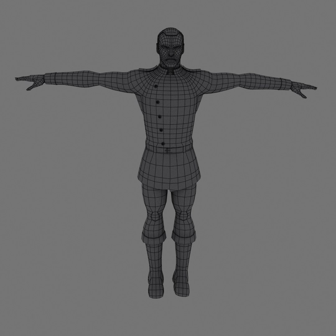 3d Model Steampunk Character