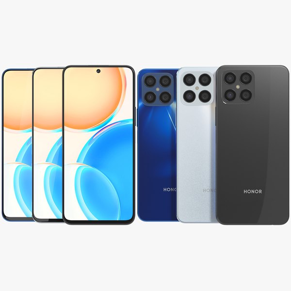 3D Honor X8 All Colors model - TurboSquid 1907329