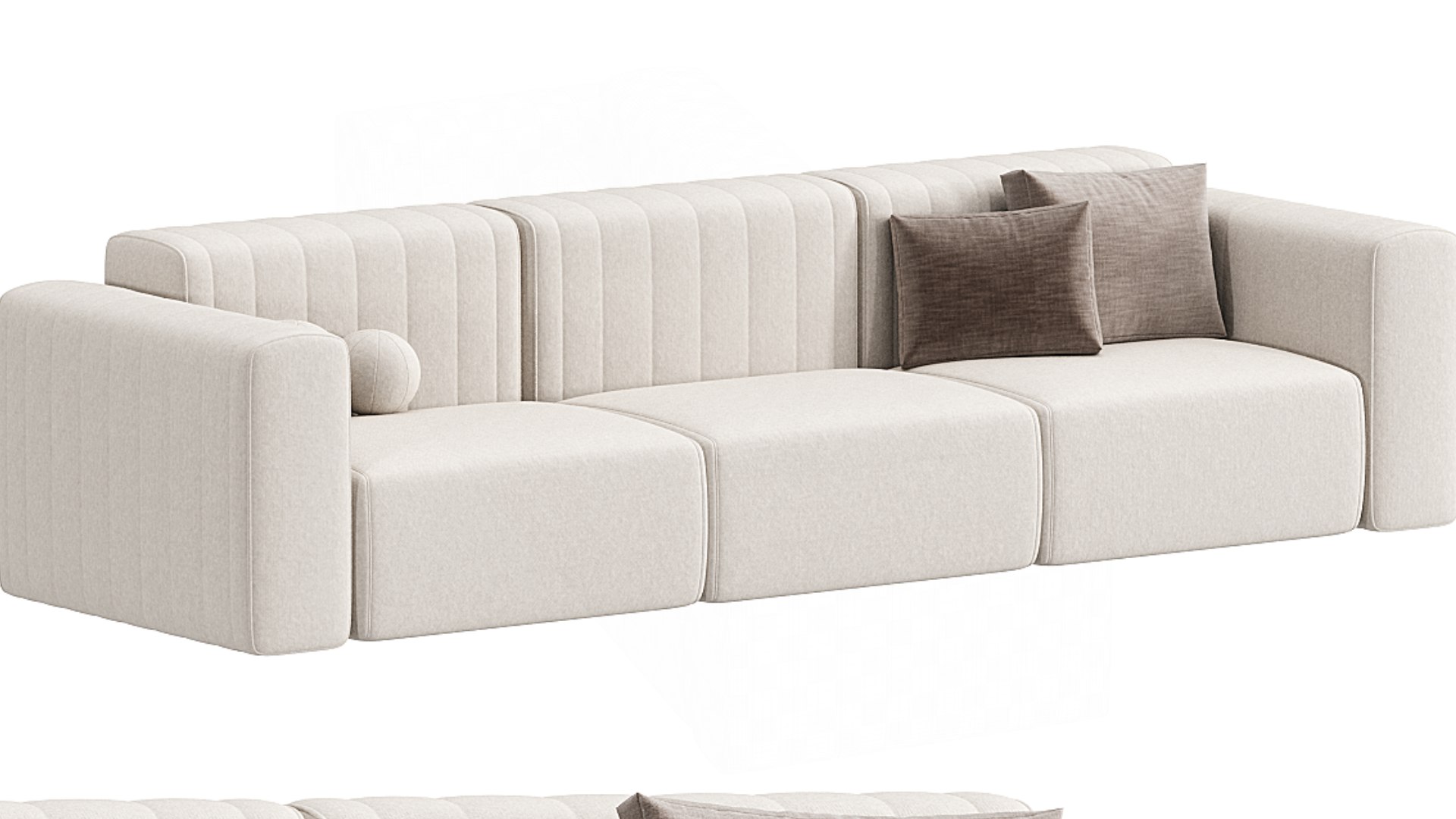 RIFF 3 Seater Sofa By NORR11 3D Model - TurboSquid 2204064