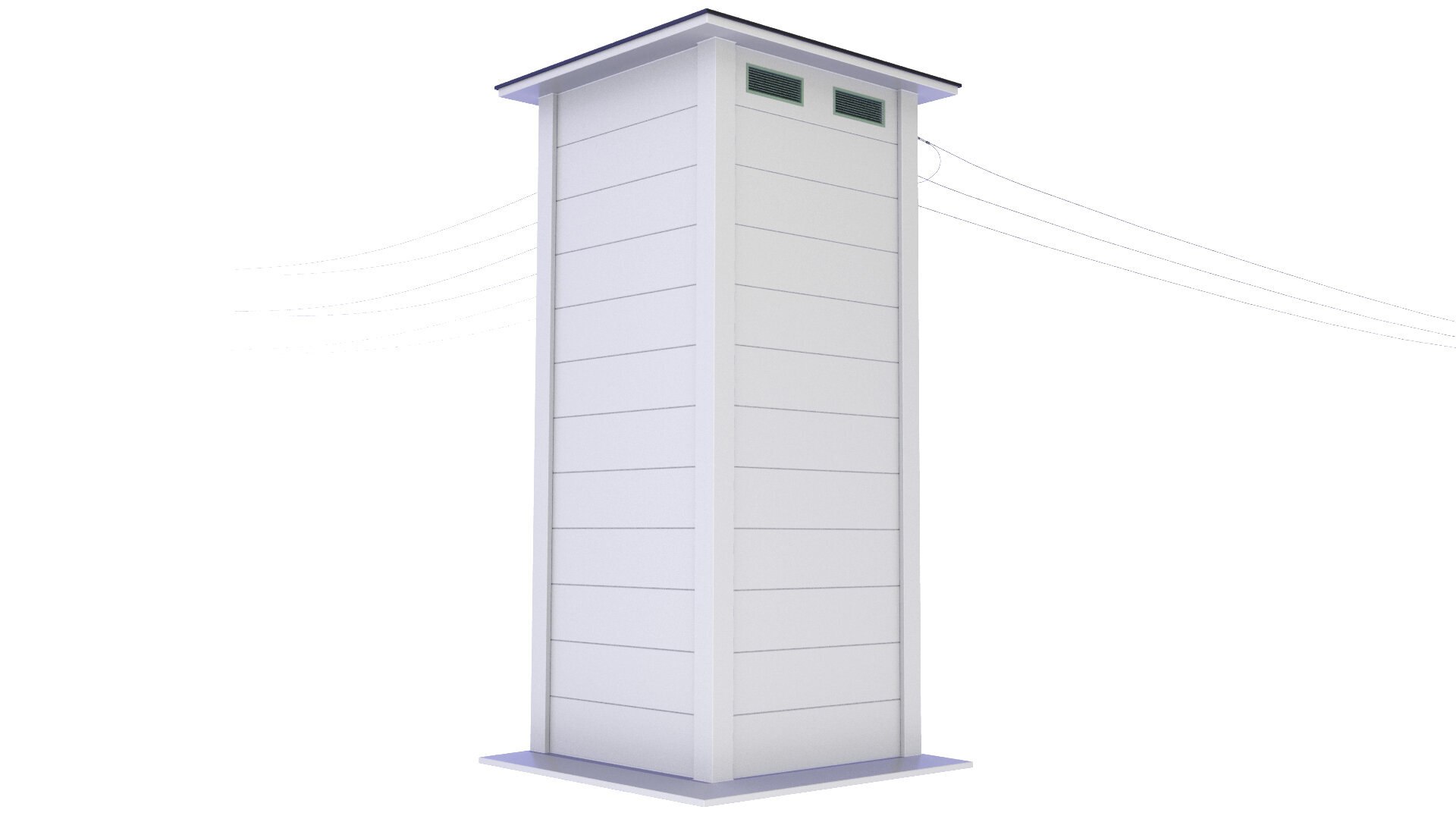 Concrete Transformer Substation Building 8 3D Model - TurboSquid 1980052