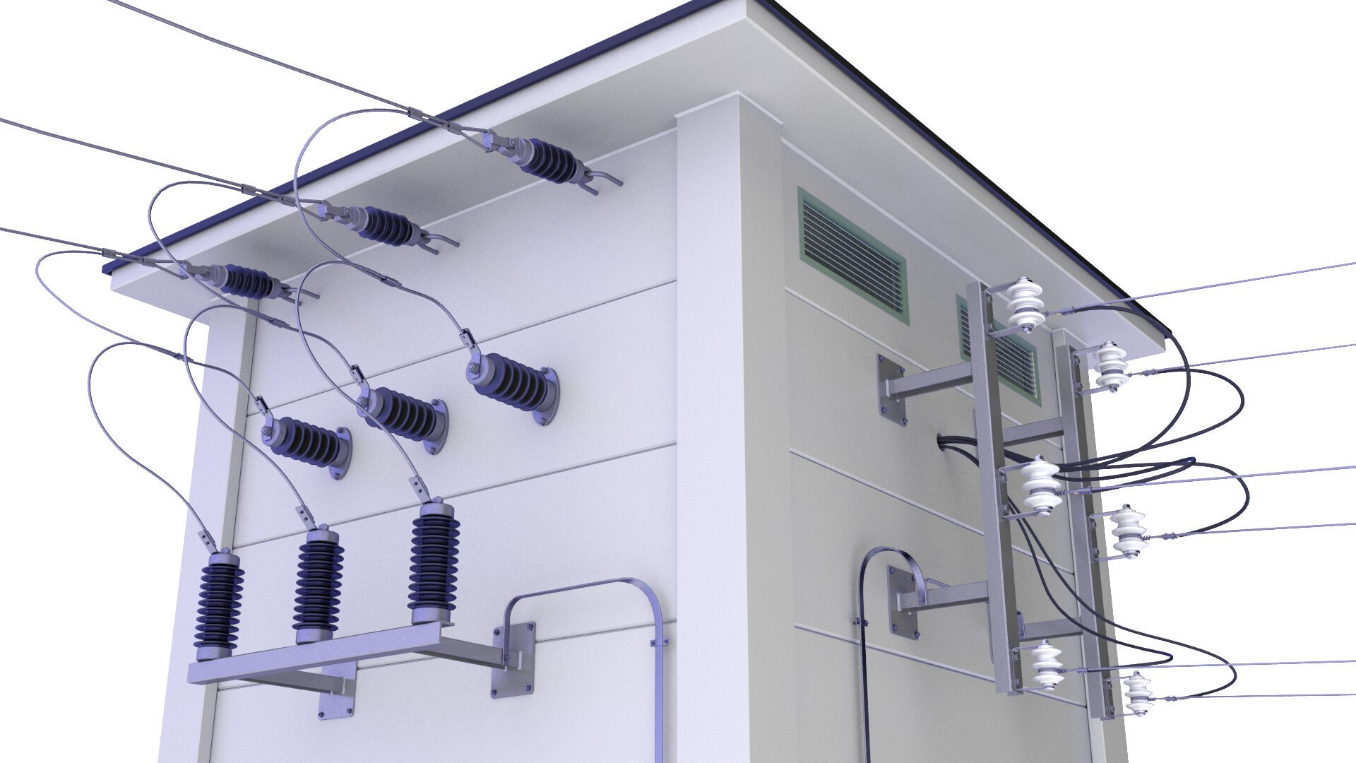 Concrete Transformer Substation Building 8 3D Model - TurboSquid 1980052