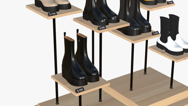 3D Shoe Store Stand - TurboSquid 1963822