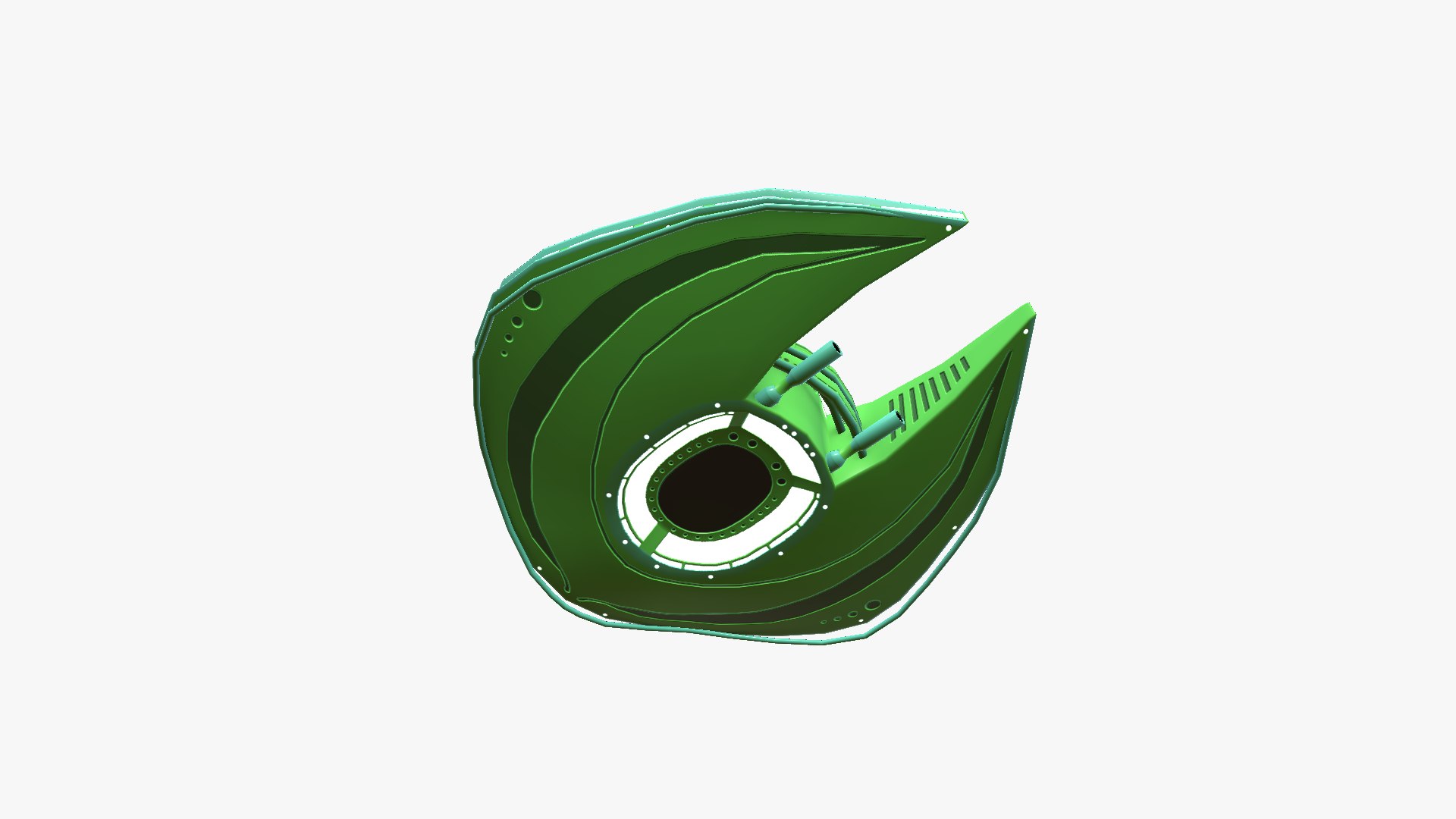 3D Alien Spaceship UFO D12 Cartoon - Sci Fi Spacecraft Design ...