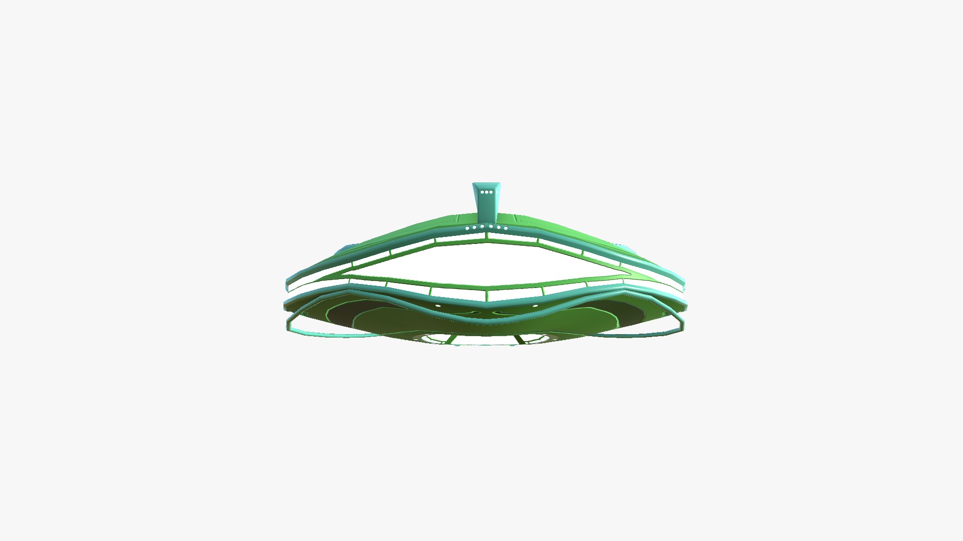 3D Alien Spaceship UFO D12 Cartoon - Sci Fi Spacecraft Design ...