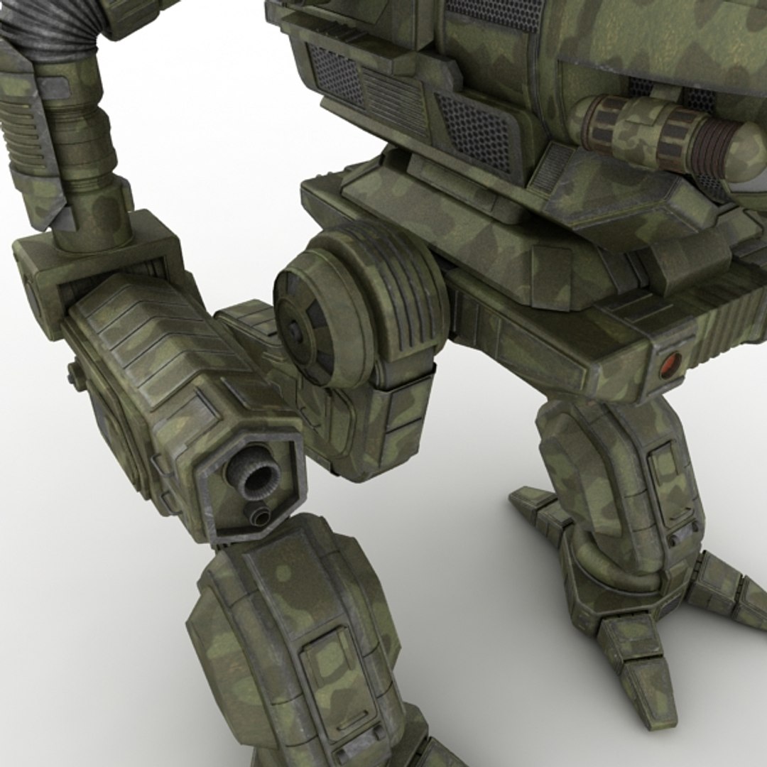mechwarrior robot 3d model