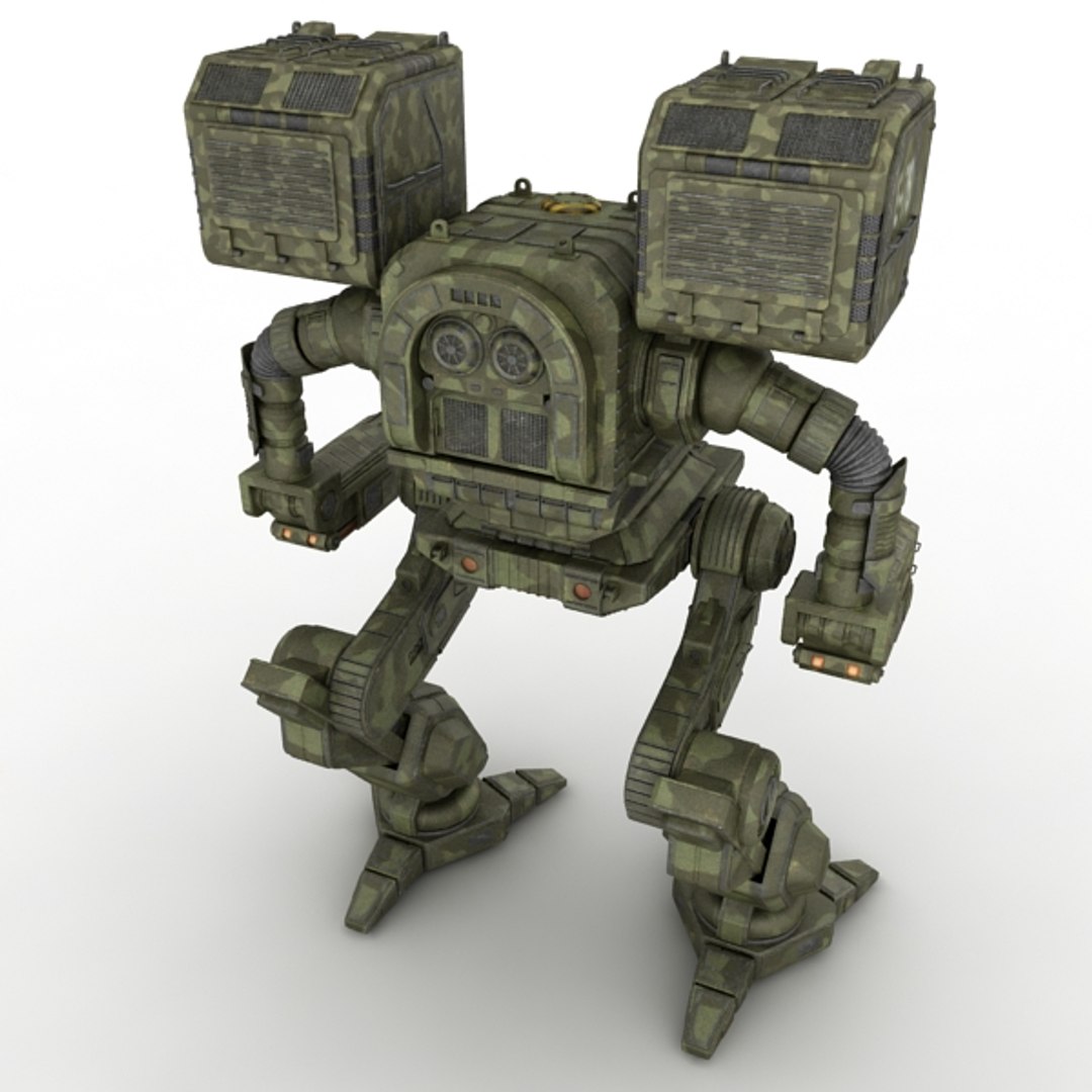 mechwarrior robot 3d model
