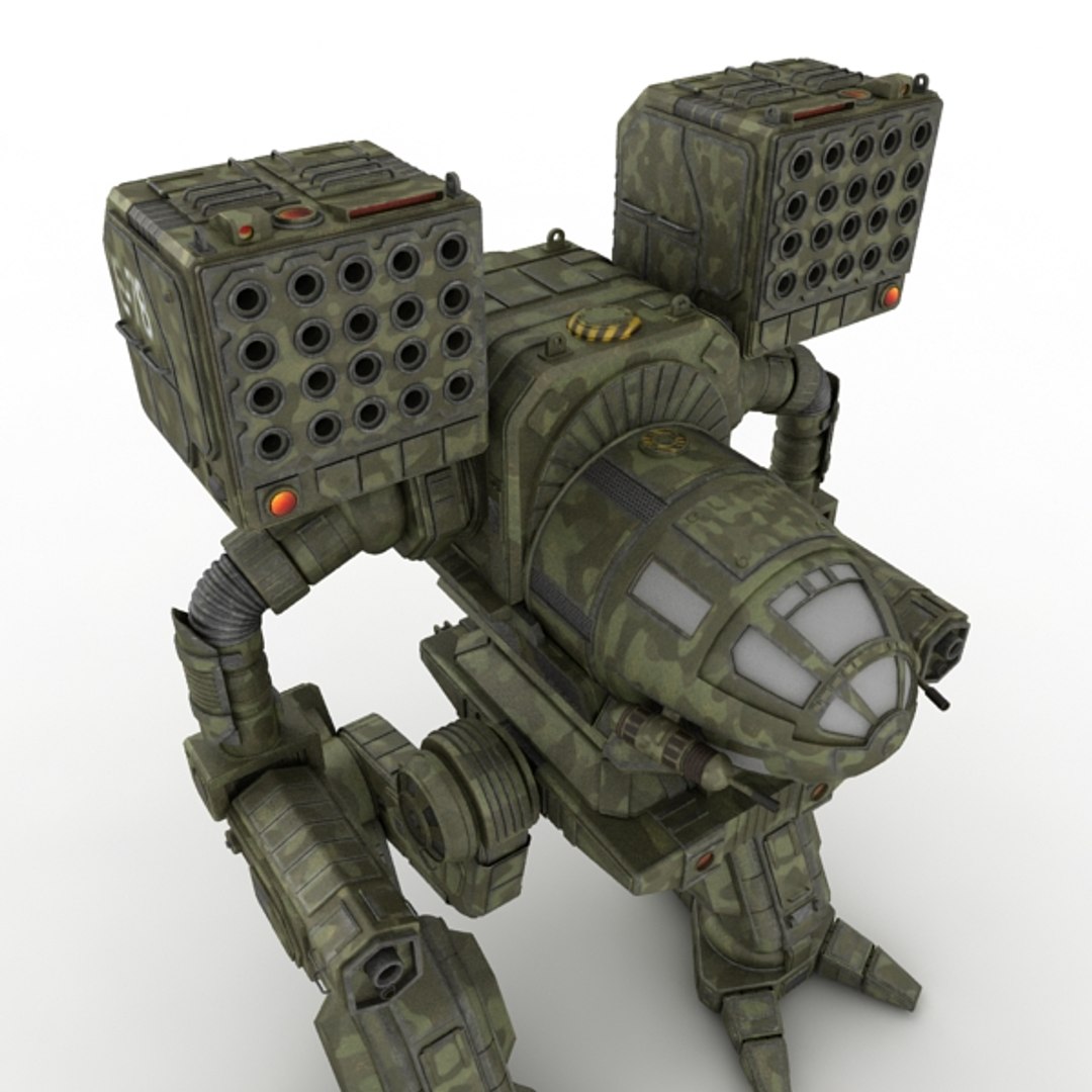 mechwarrior robot 3d model