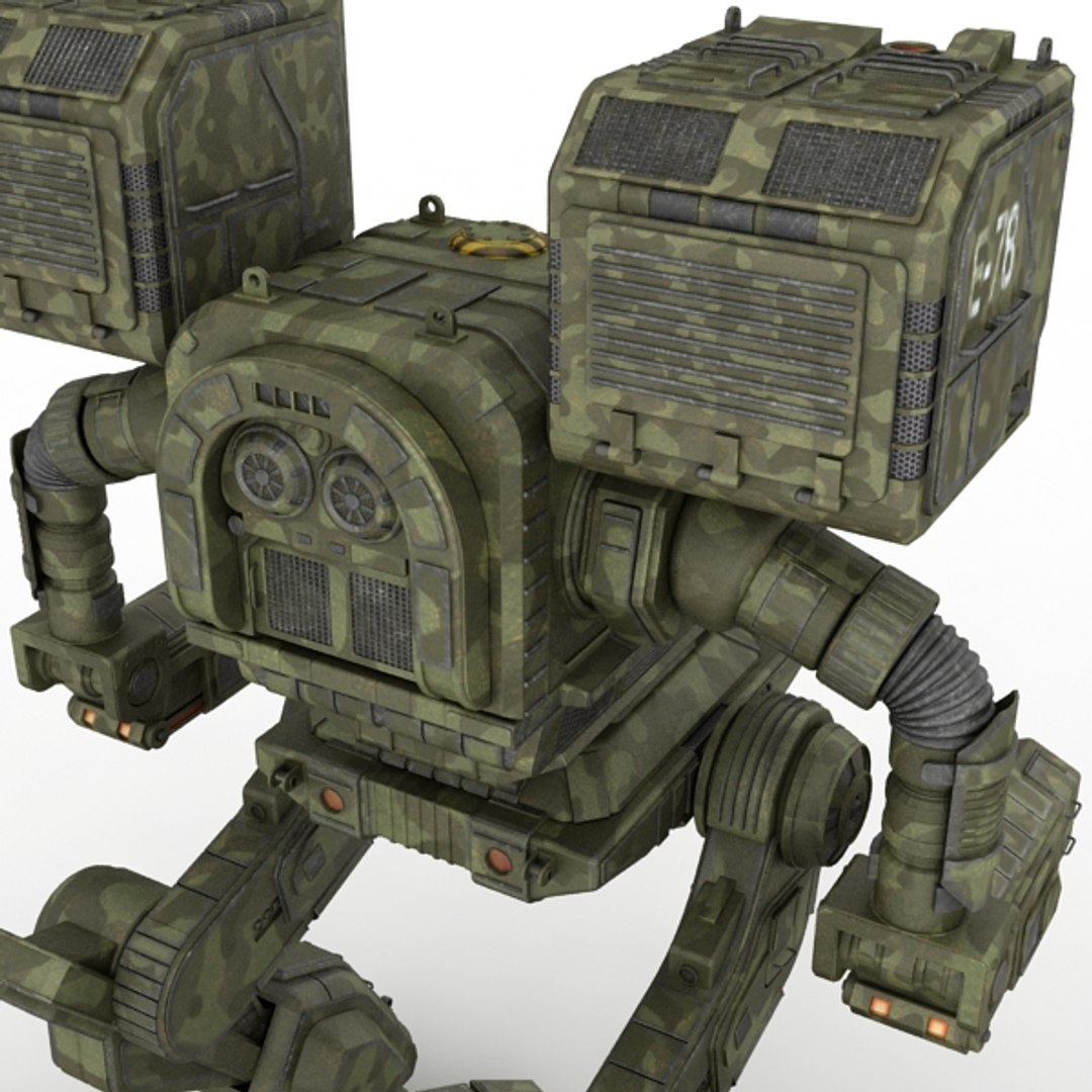 mechwarrior robot 3d model