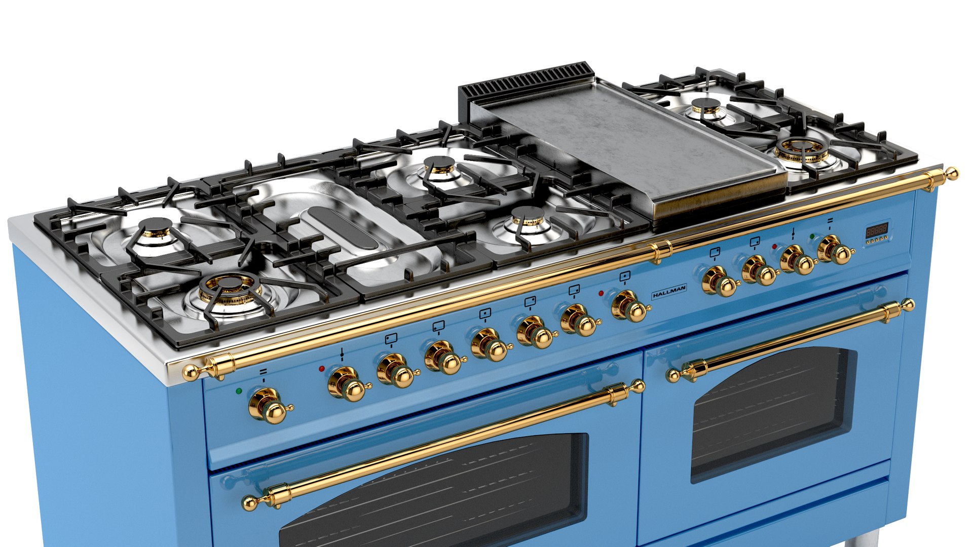 Hallman 60 Gas Range 3D - TurboSquid 2125518