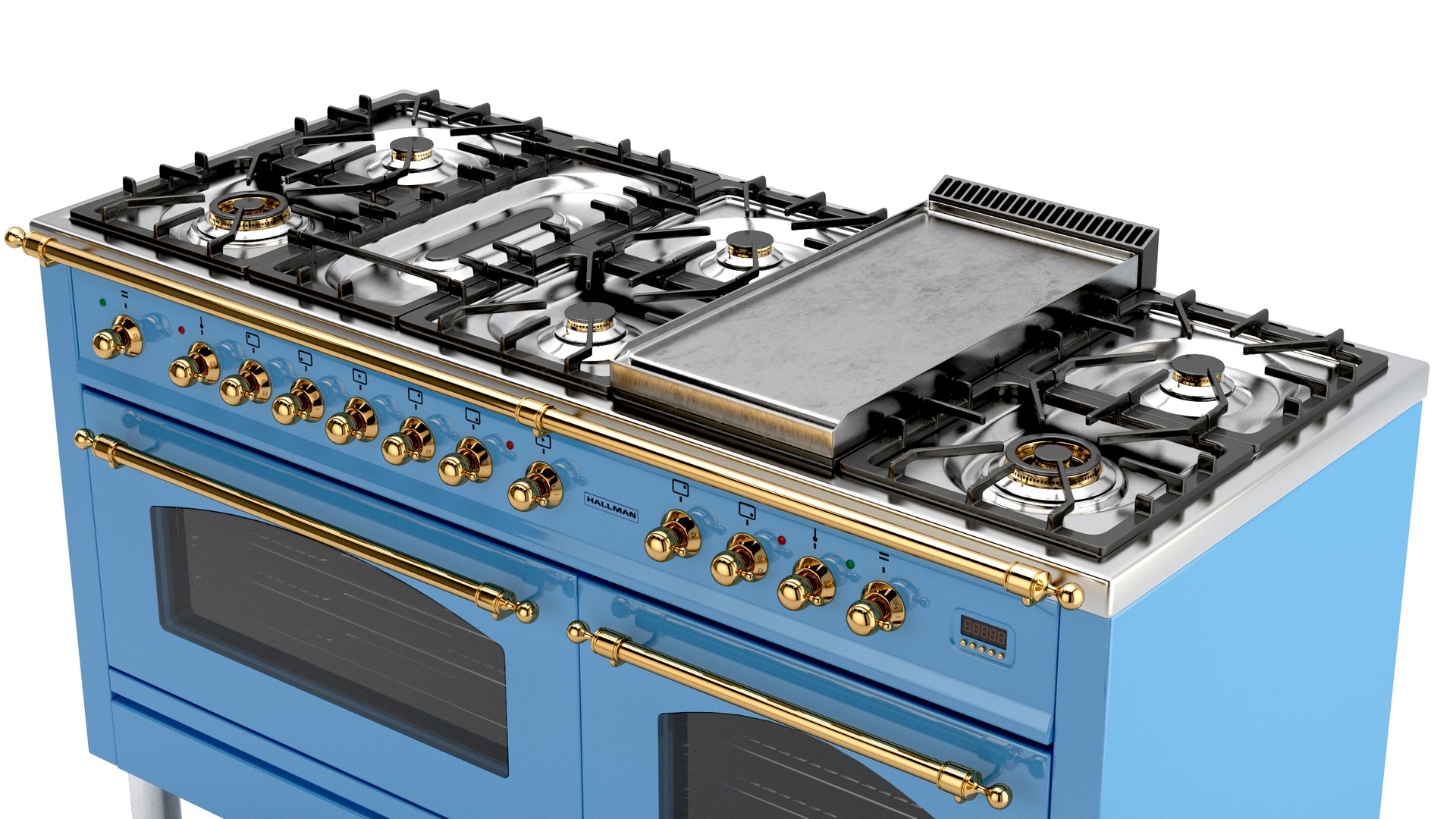 Hallman 60 Gas Range 3D - TurboSquid 2125518
