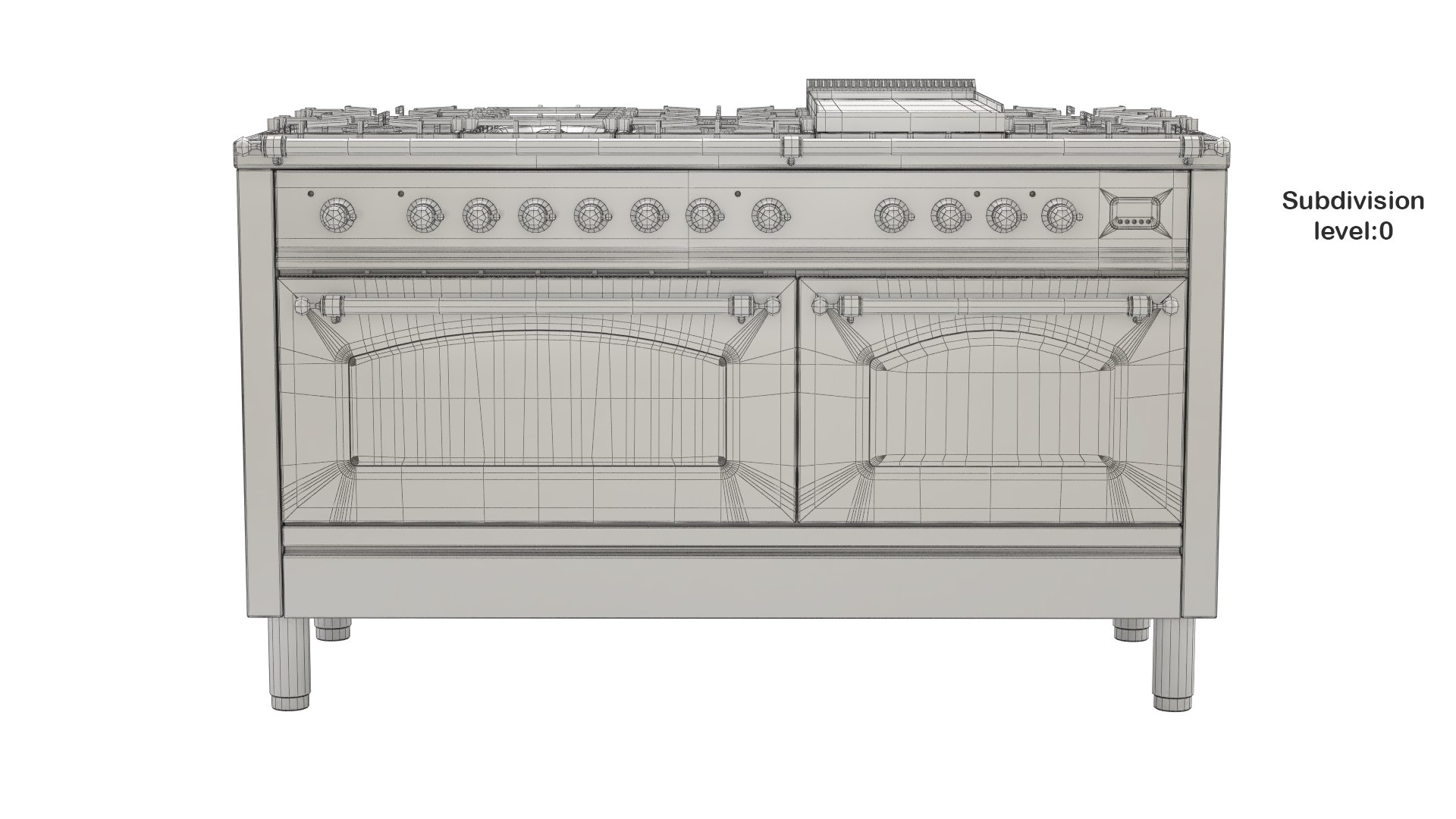 Hallman 60 Gas Range 3D - TurboSquid 2125518